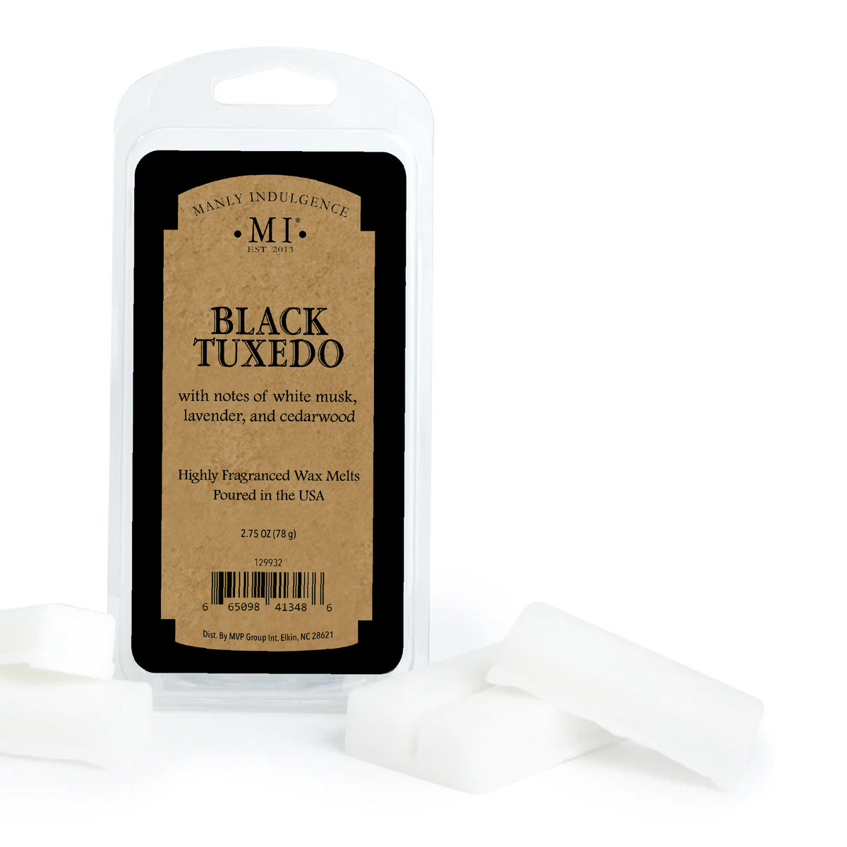 Manly Indulgence Black Tuxedo, Wax Melts, 2.75 oz, 40hr Burn – Manly ...
